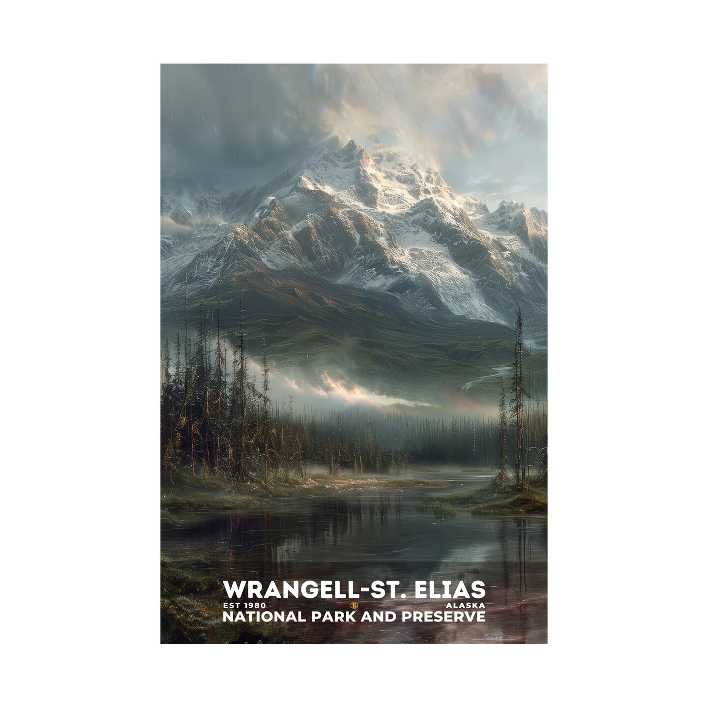 Wrangell-St. Elias National Park Poster, Travel Art, Office Poster ...