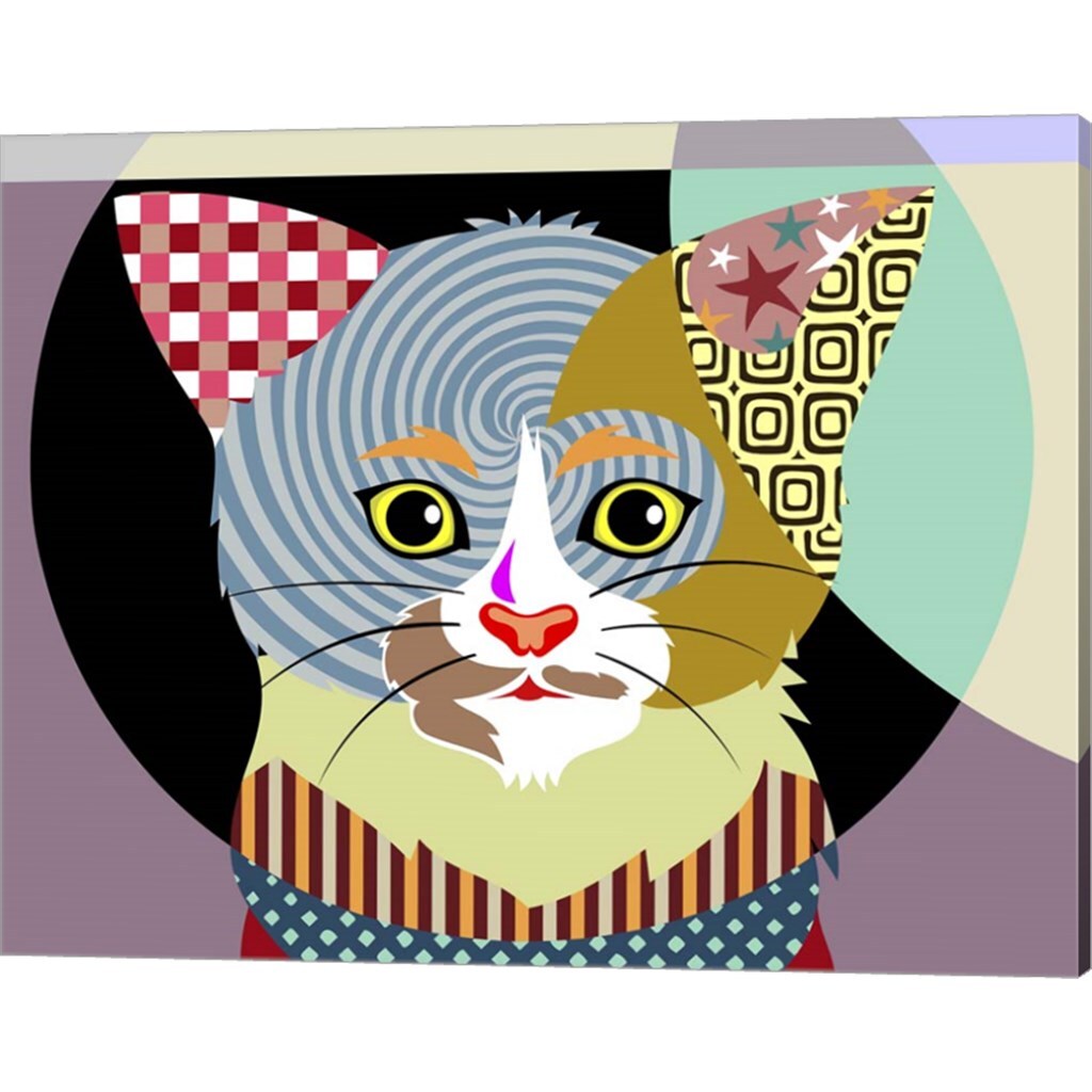 Spectrum Cat by Lanre Adefioye 20" x 16" Canvas Wall Art | Michaels