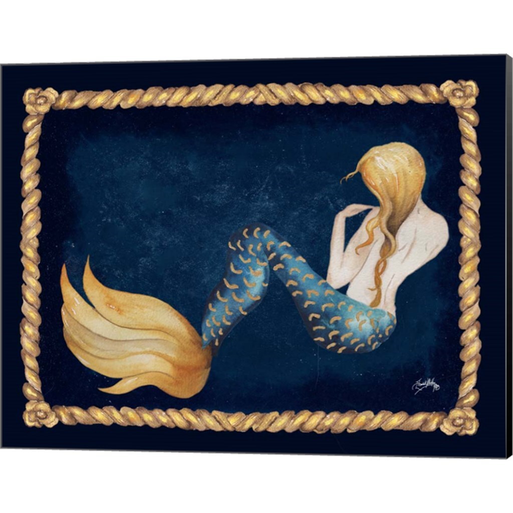 Elegant Mermaid by Elizabeth Medley 20" x 16" Canvas Wall Art | Michaels