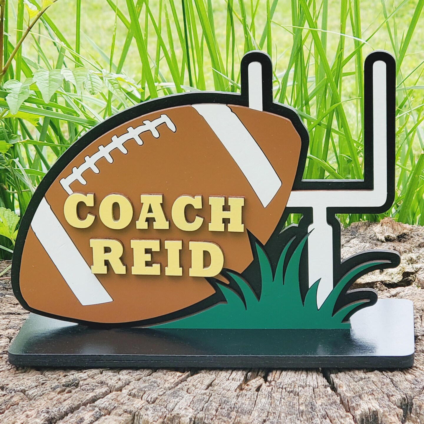 Personalized Football Coach Desk Name Plate | MakerPlace by Michaels