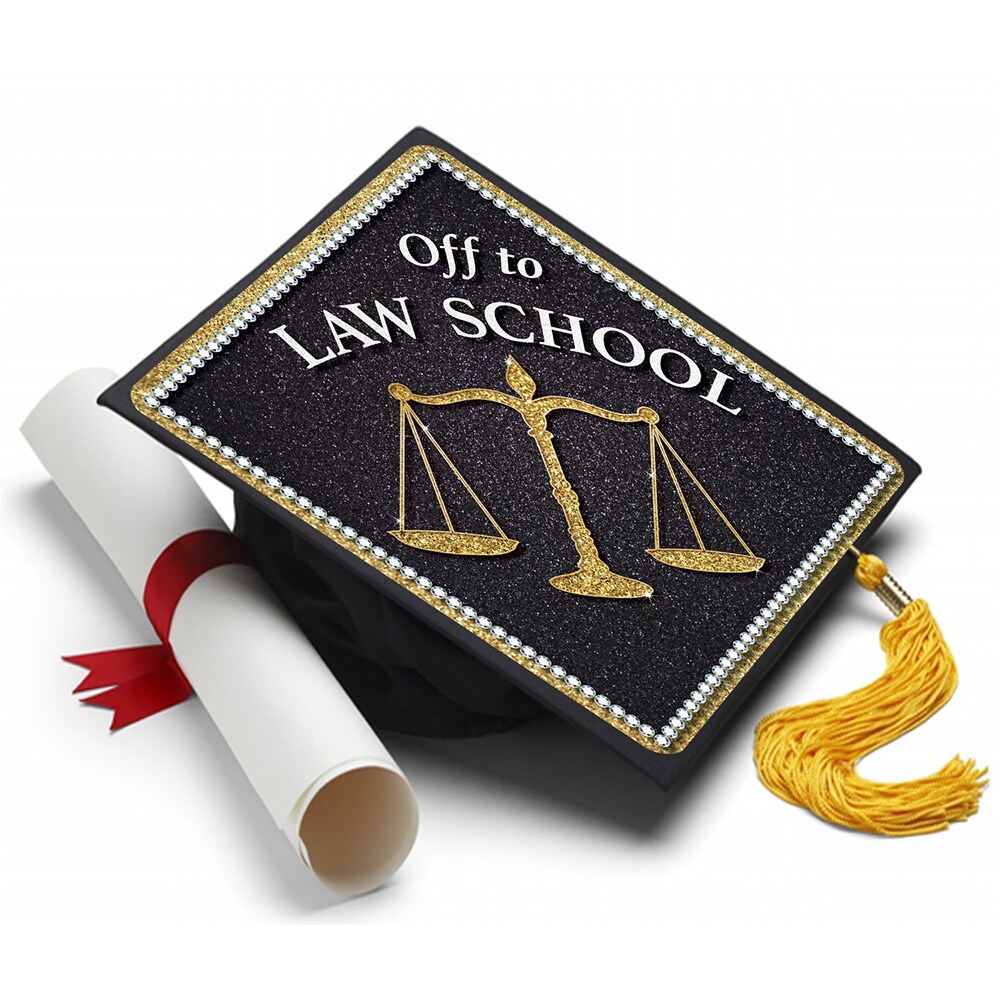 Grad Cap Topper Off to Law School , Graduation Cap Decorations by ...
