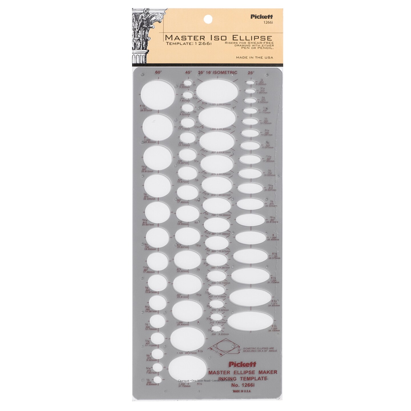 Pickett Master Isometric Ellipse Template | Michaels