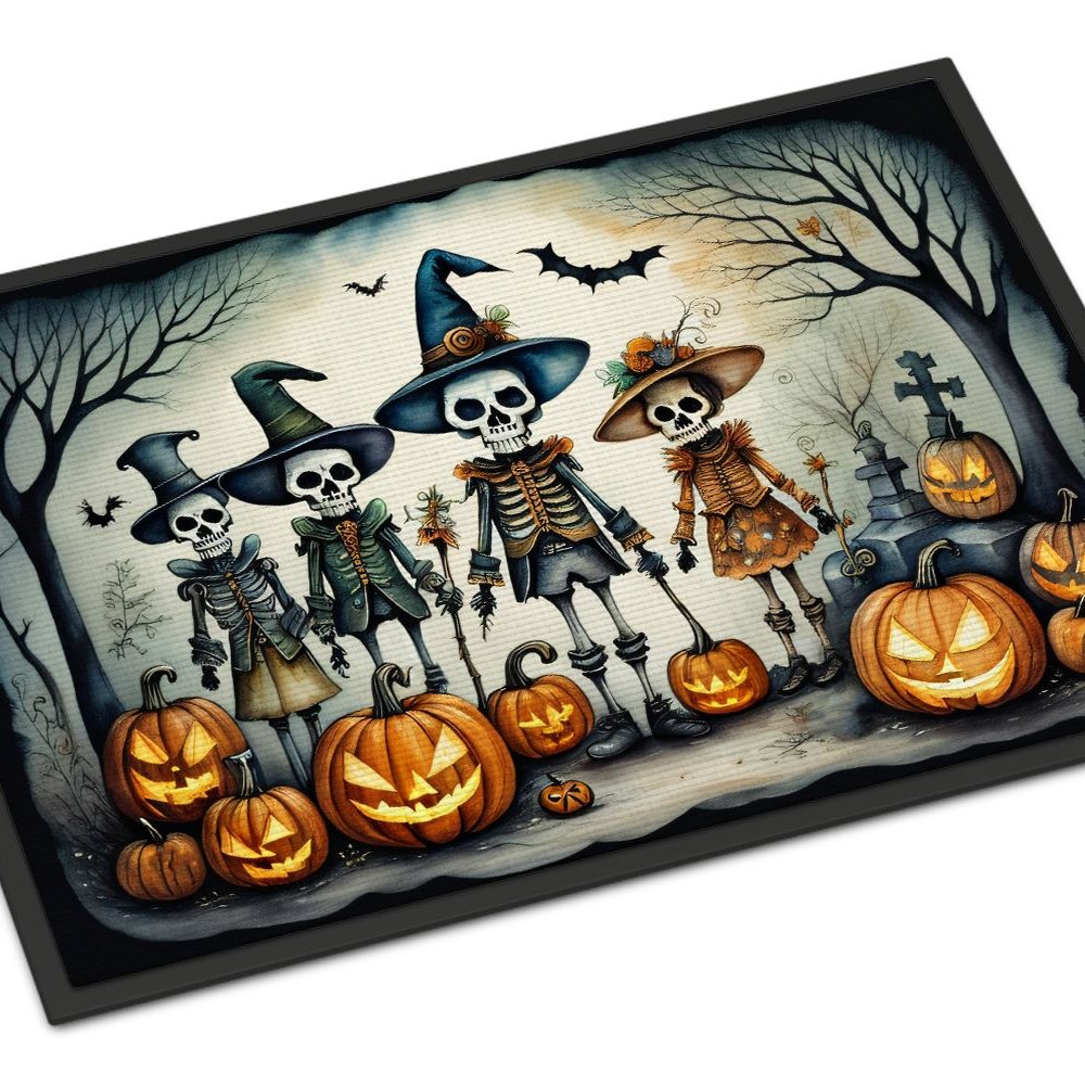 Edge Collections - 18" x 27" - Multicolor - Calacas Skeletons Halloween ...