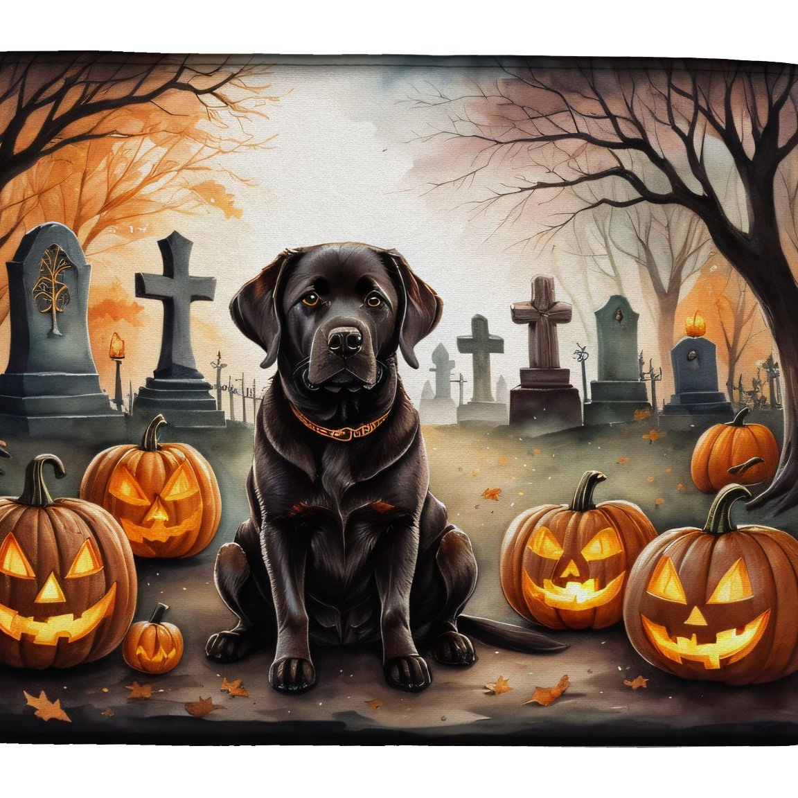 Edge Collections - 14" x 22" - Multicolor - Chocolate Labrador ...