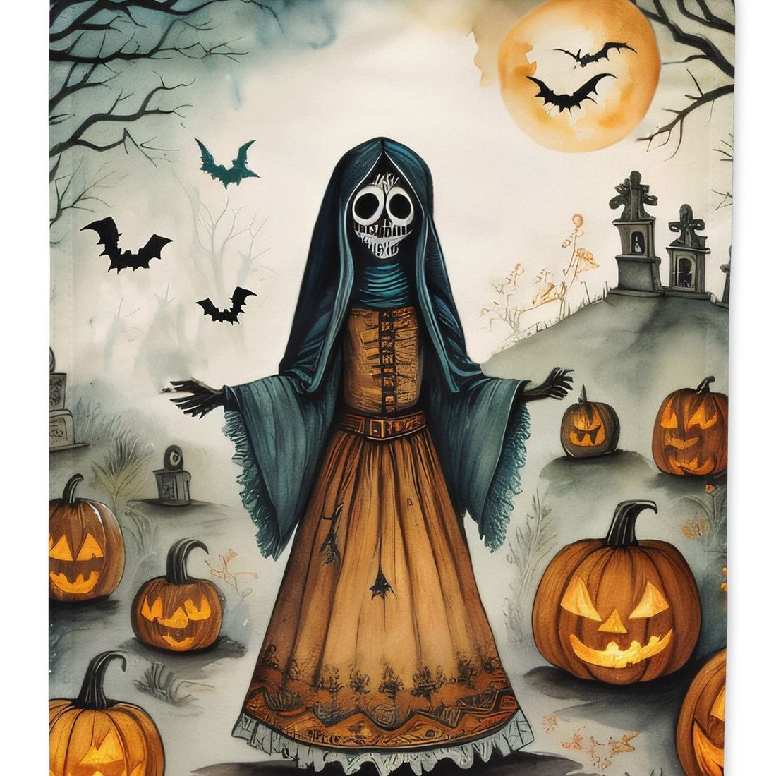 Edge Collections - 28" x 40" - Multicolor - La Llorona Spooky Halloween ...