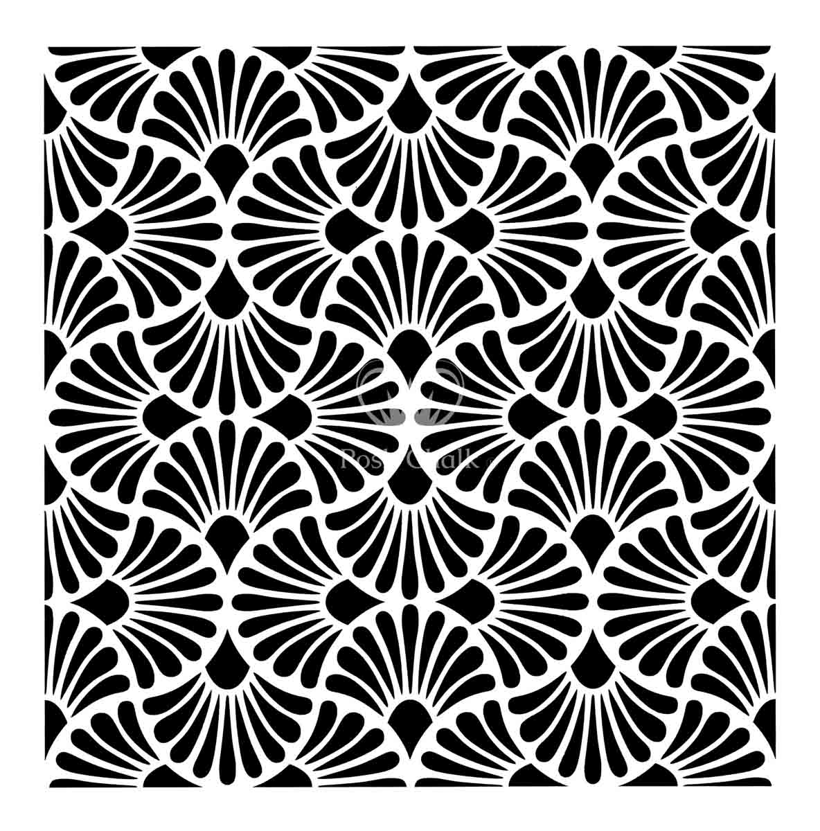 ART DECO FAN STENCIL 19.7 x 19.7 inches | Michaels