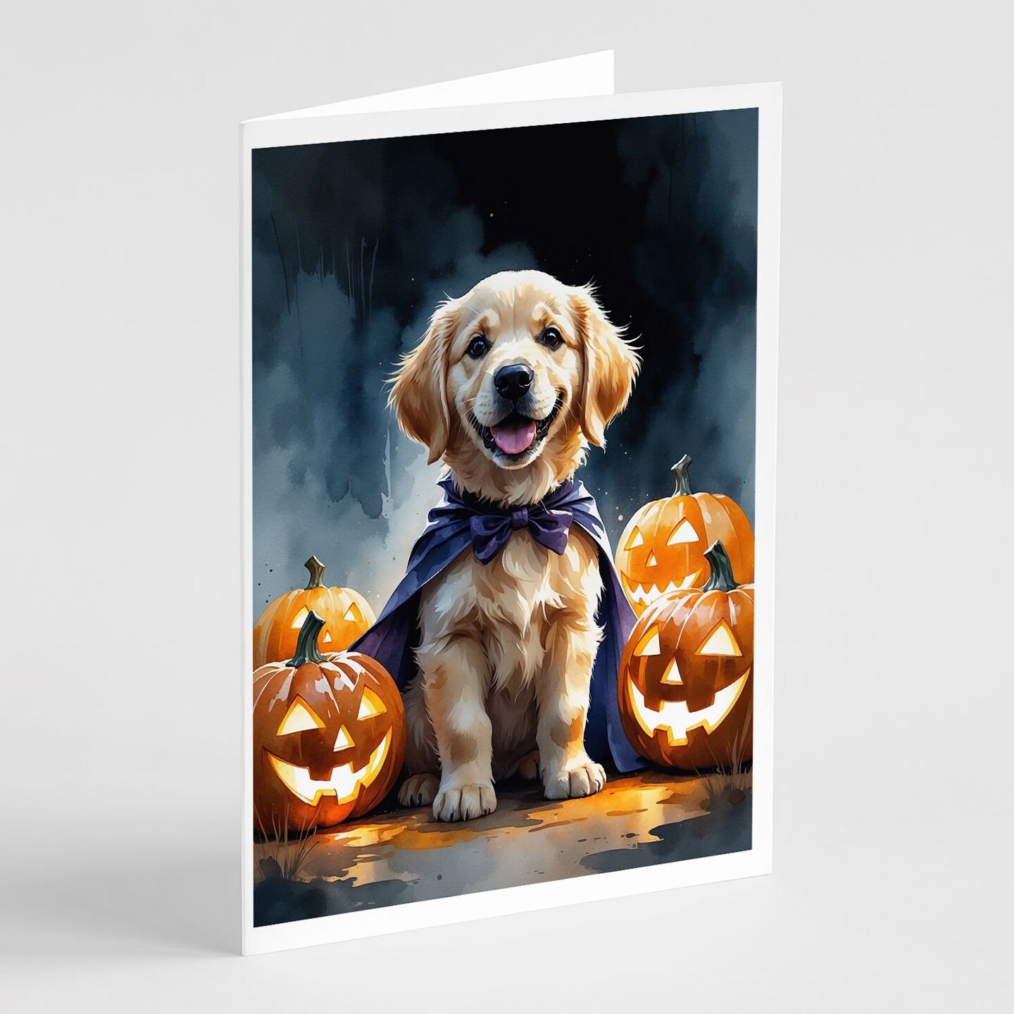 Edge Collections - 5" x 7" - Multicolor - Retriever Puppy Halloween ...