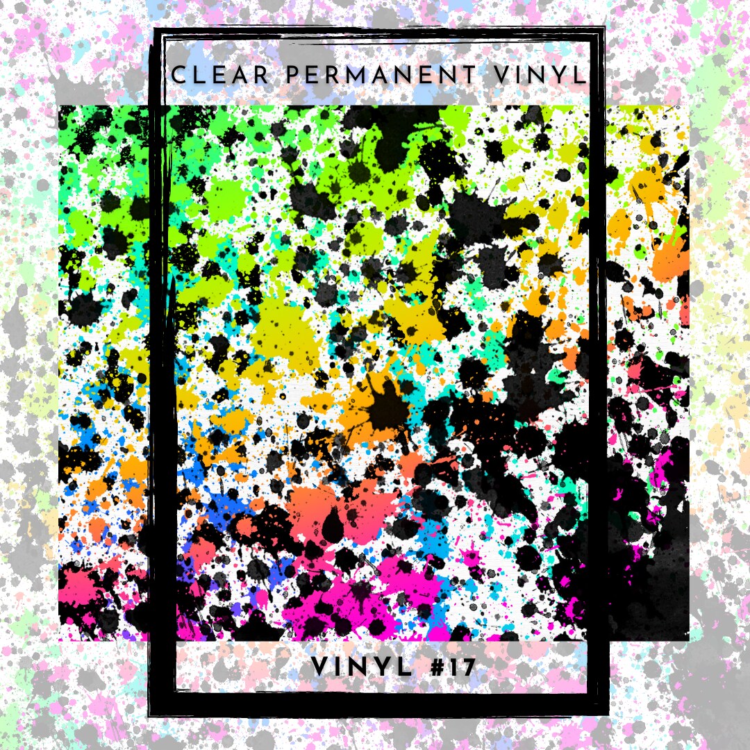 #17 CLEAR Neon Bolt (IPP EXCLUSIVE) 12x12 Pattern Vinyl | Michaels