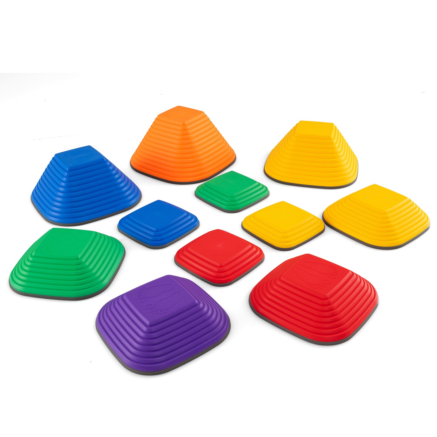 11-Piece Kids Stepping Stone Set for Balance and Coordination with Non ...