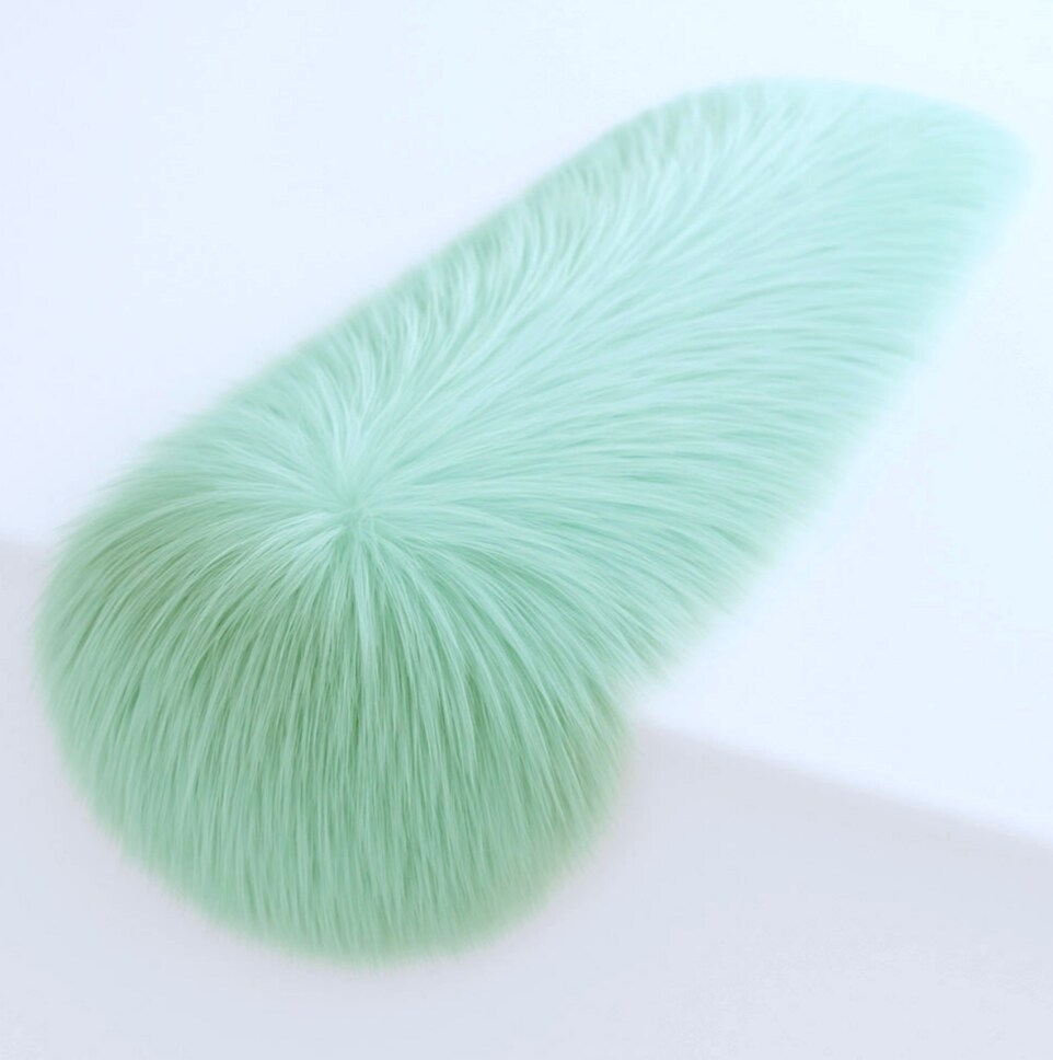 FabricLA Faux Fur Table Runner – Fluffy Snow Christmas Table Runner ...