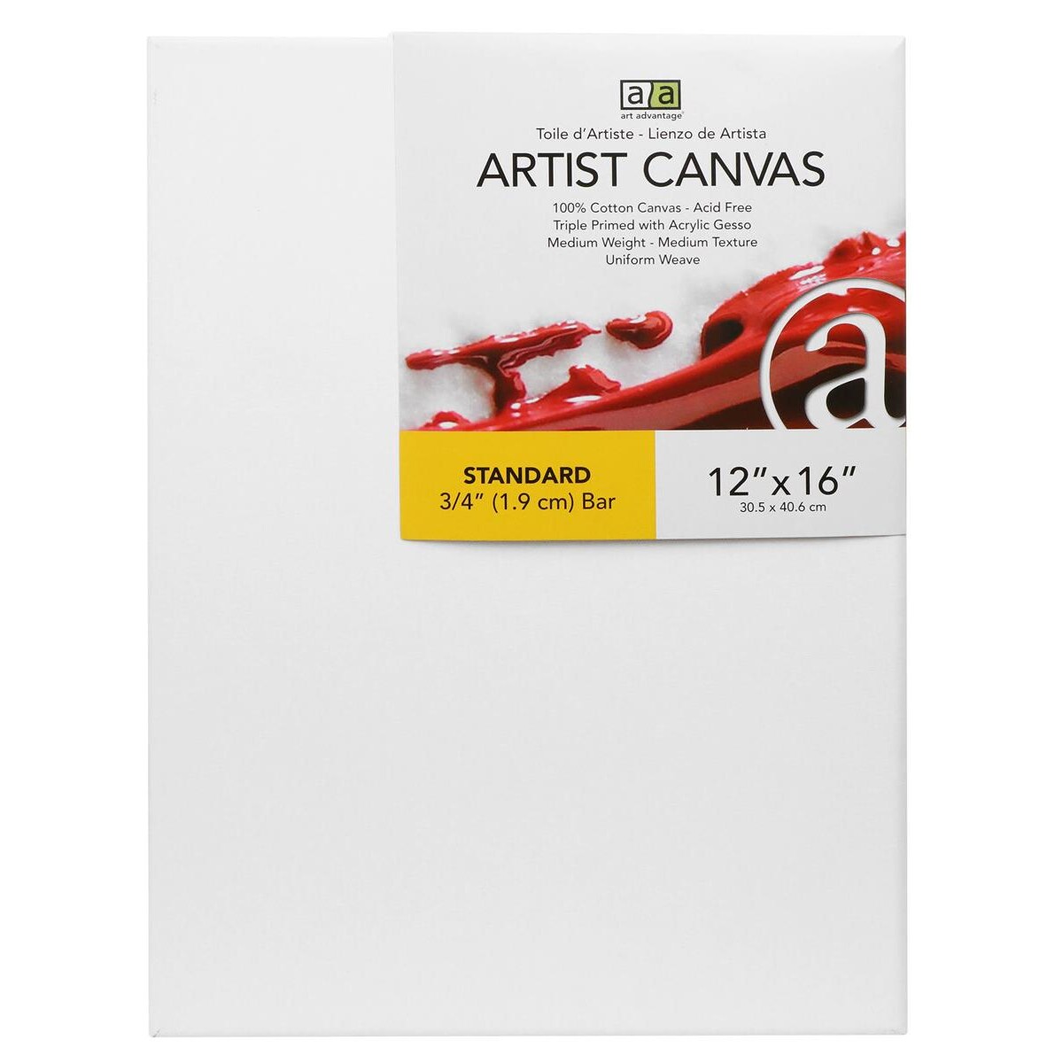 Art Advantage Artist Canvas Visual Edge 12x16, Stretched Canvas for ...