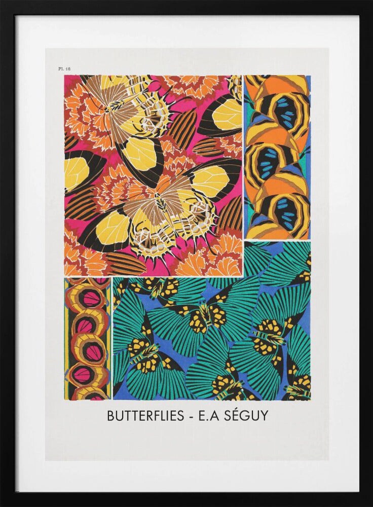 Butterflies 18 by Emile Alain Seguy Framed Art | Michaels
