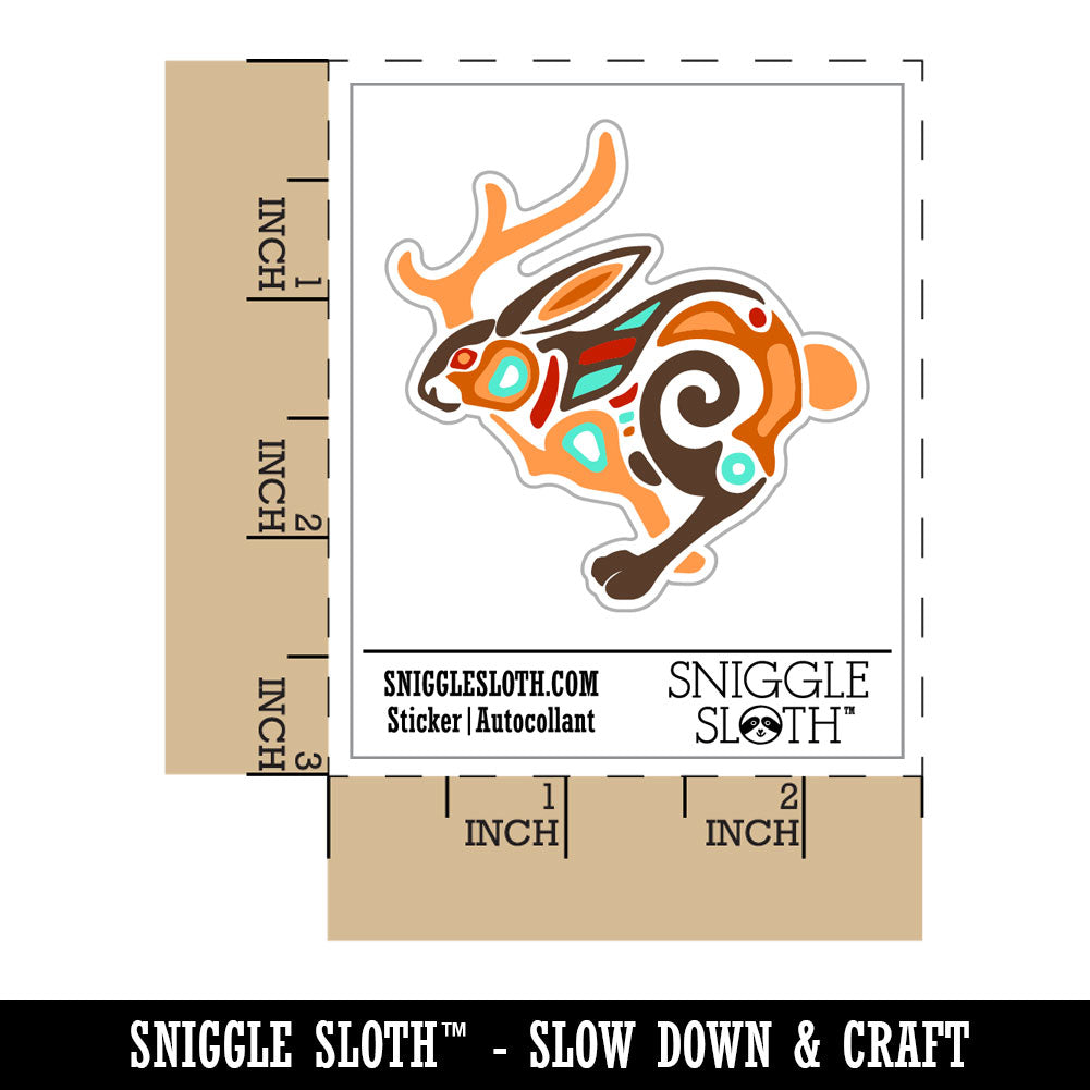 Water Bottle Sticker Set Southwestern Jackalope Tribal Native American ...