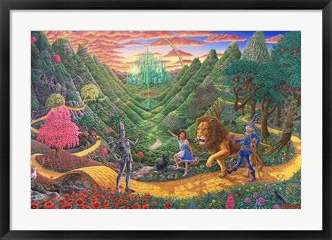 Framed Art The Wizard of Oz by Tom Masse - Enchanting Wall, Size ...