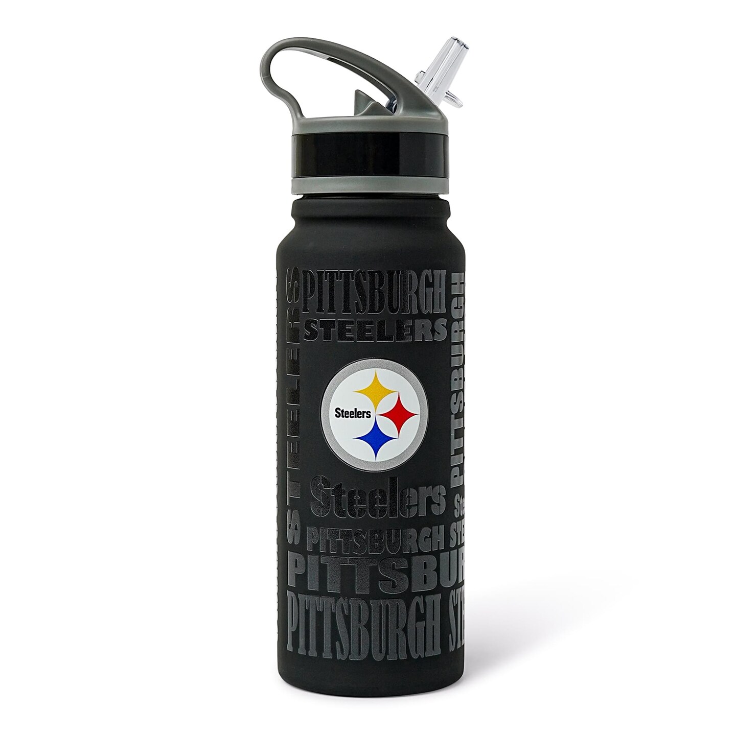 Pittsburgh Steelers Replay 25-Ounce Stainless Steel Flip-Top NFL Water ...