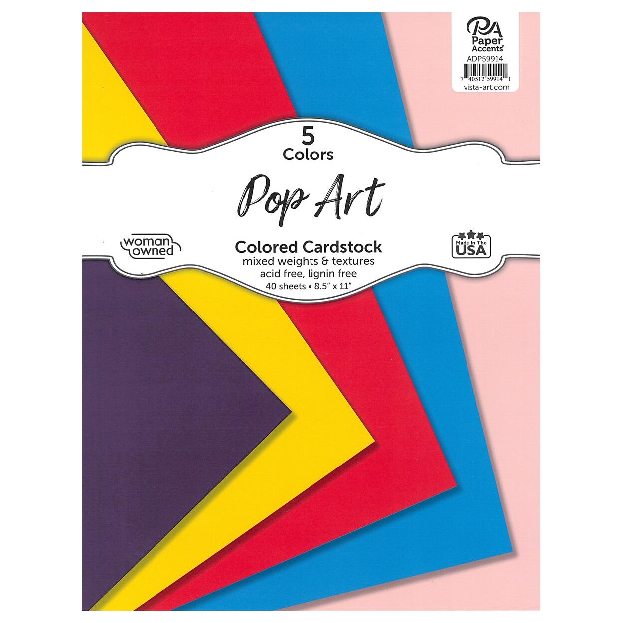 Accent Design Paper Accents Cardstock Variety Pack 8.5x11" 40 Sheets ...