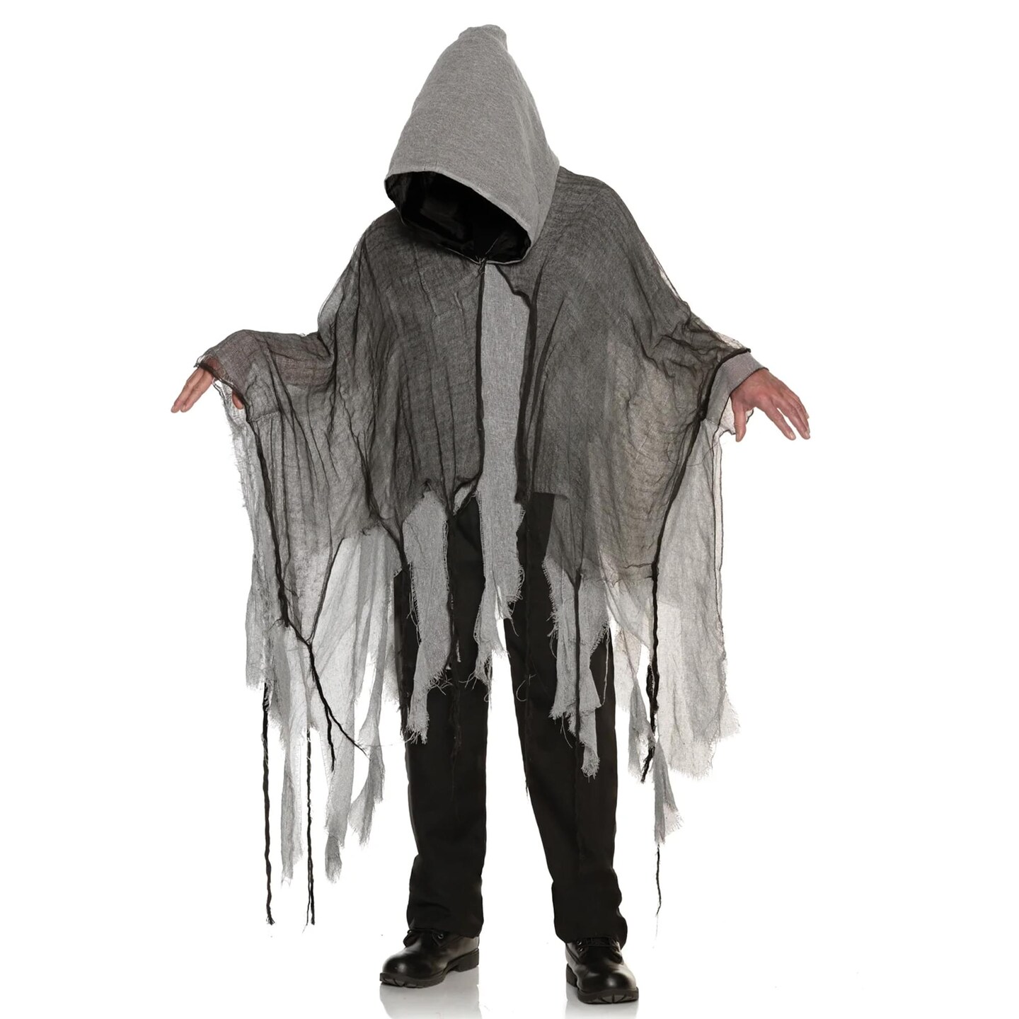Grey Shredded Phantom Adult Hooded Costume Cape | Standard, Color: Gray ...