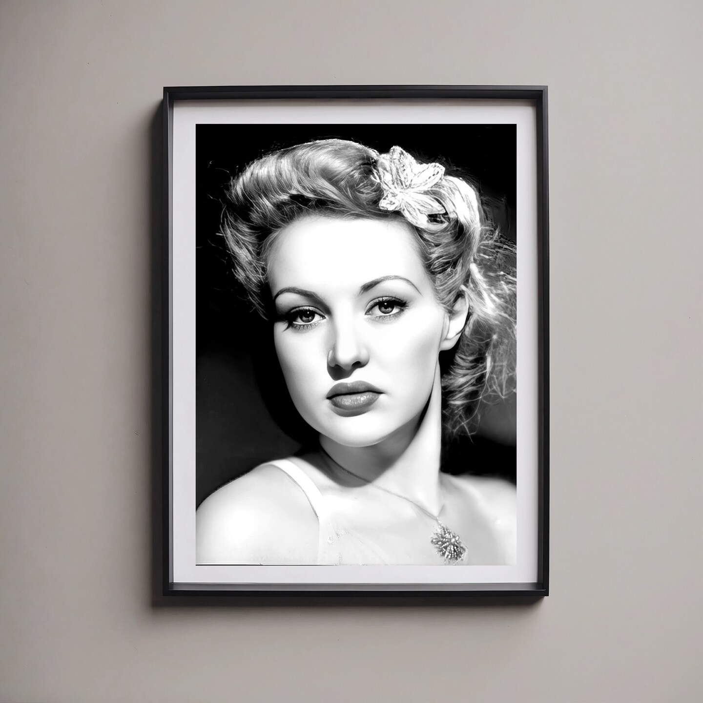 Betty Grable studio portrait c. 1930's, black and white, multiple sizes, vintage Hollywood ...