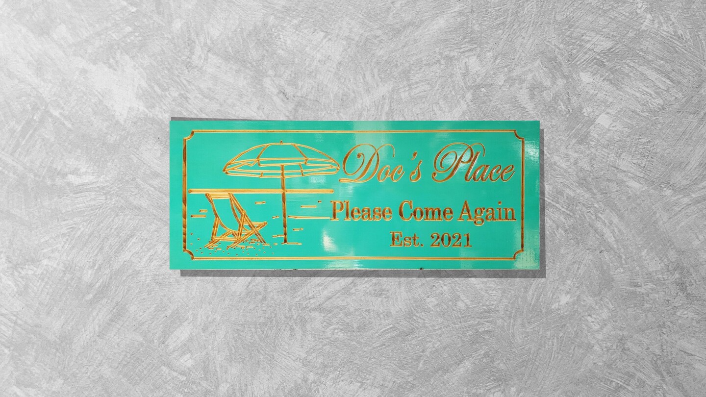 Custom Beach House Sign, Last Name Established Sign, Shore House Sign ...