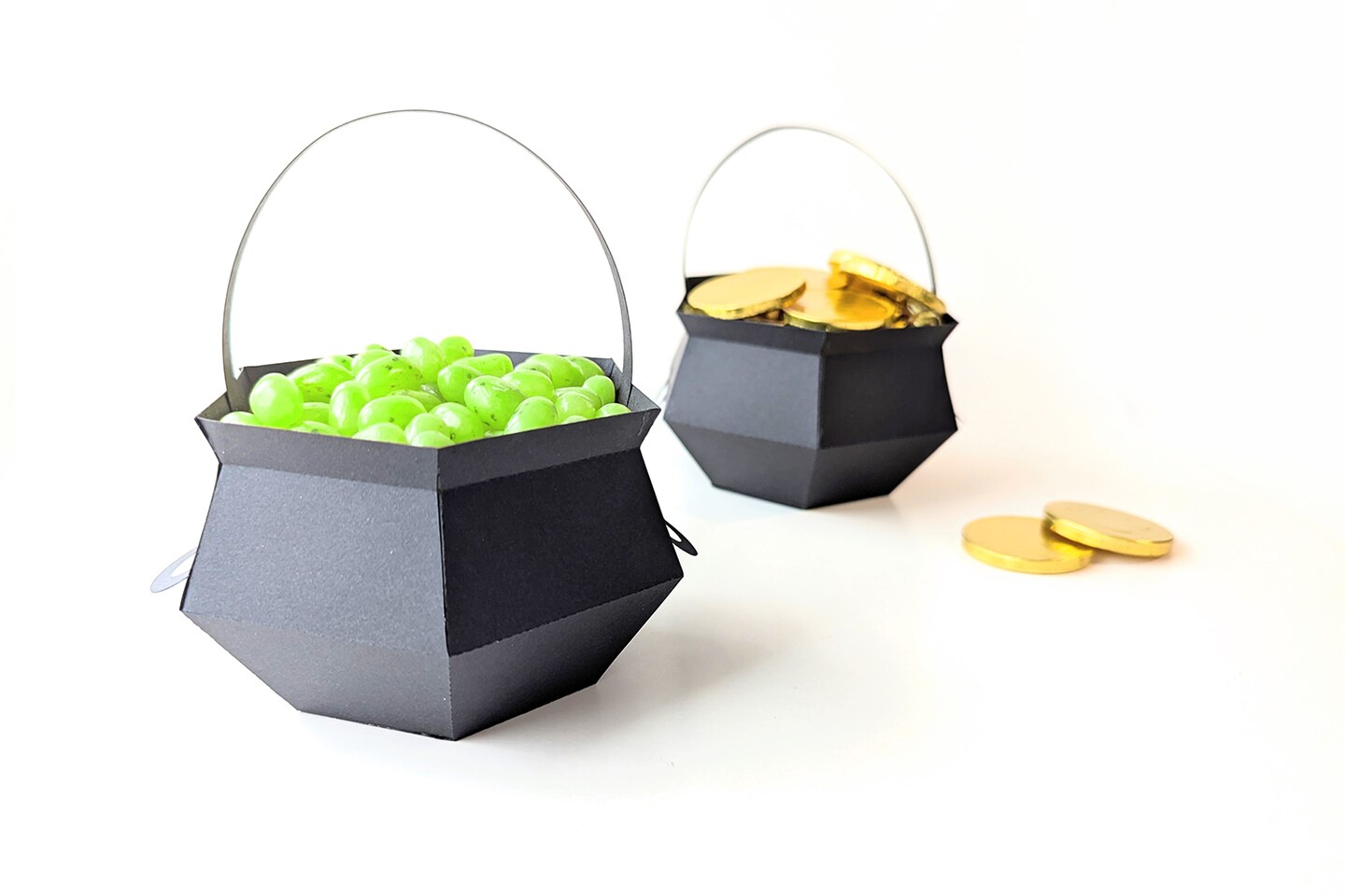SVG FILE - 3D Paper Pot of Gold or Cauldron Box SVG | MakerPlace by ...