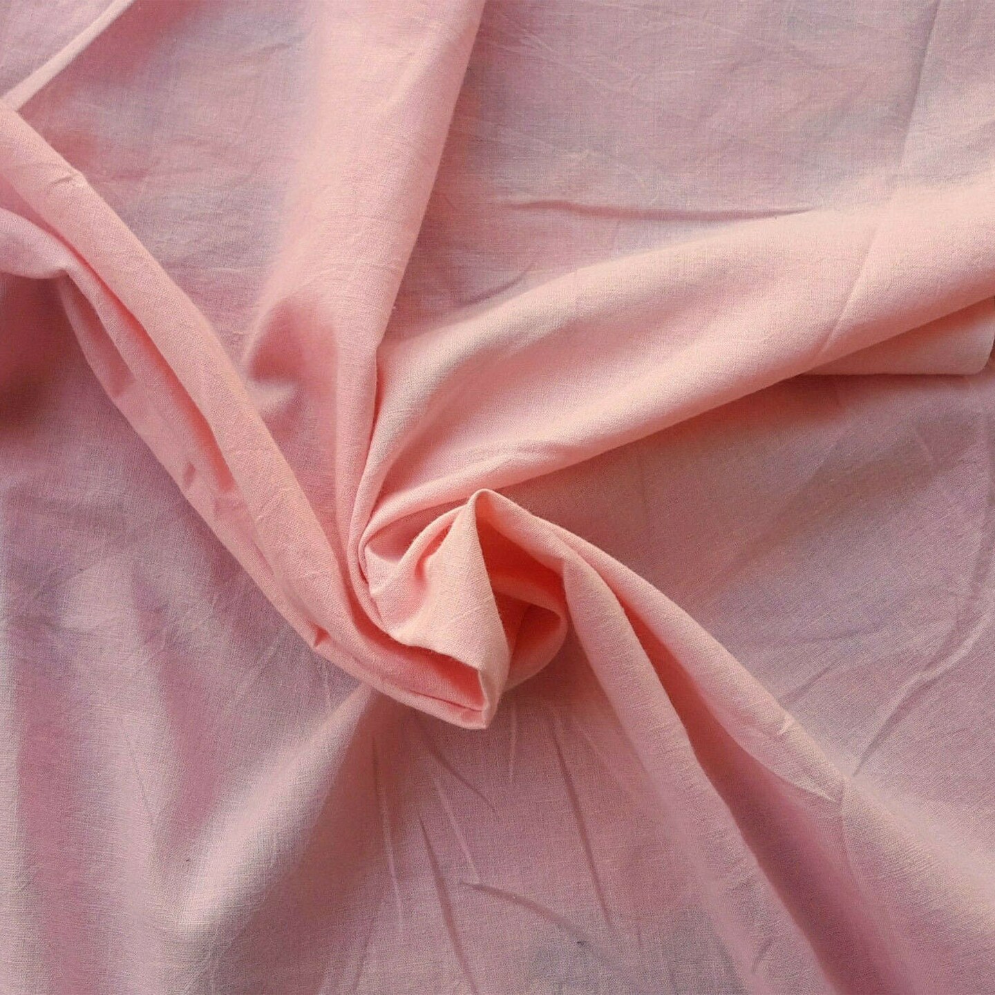 1 Yard Pink Pre Washed Woven Cotton Fabric Soft Durable Material For ...