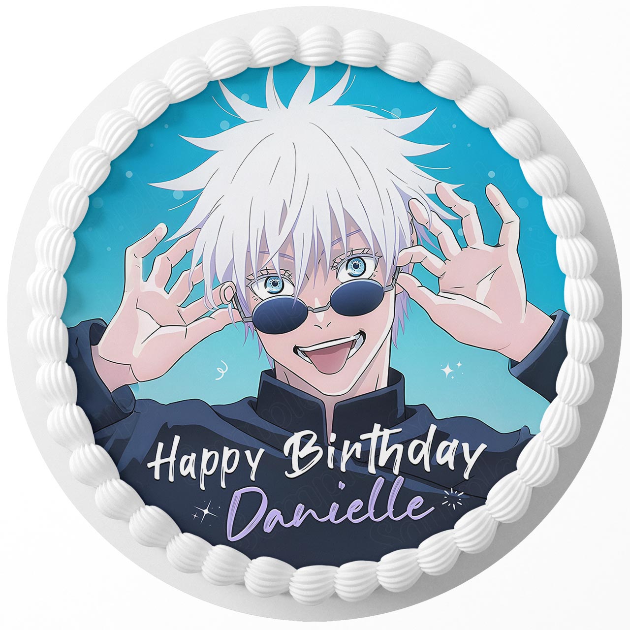 Jujutsu Kaisen Gojo Satoru Edible Cake Image Topper Birthday Cake Sheet ...