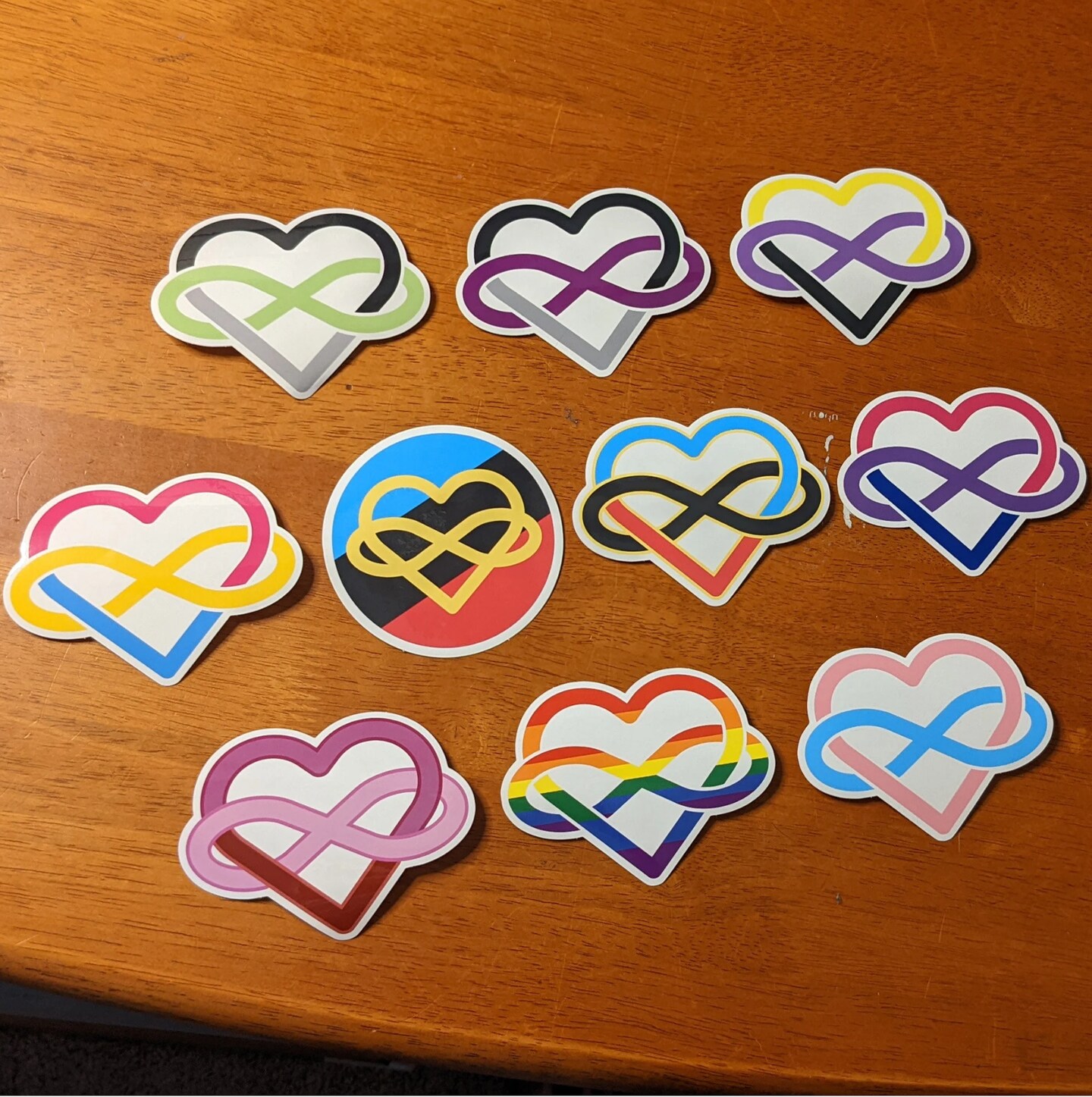 Polyamory Infinity Heart Vinyl Stickers | MakerPlace by Michaels
