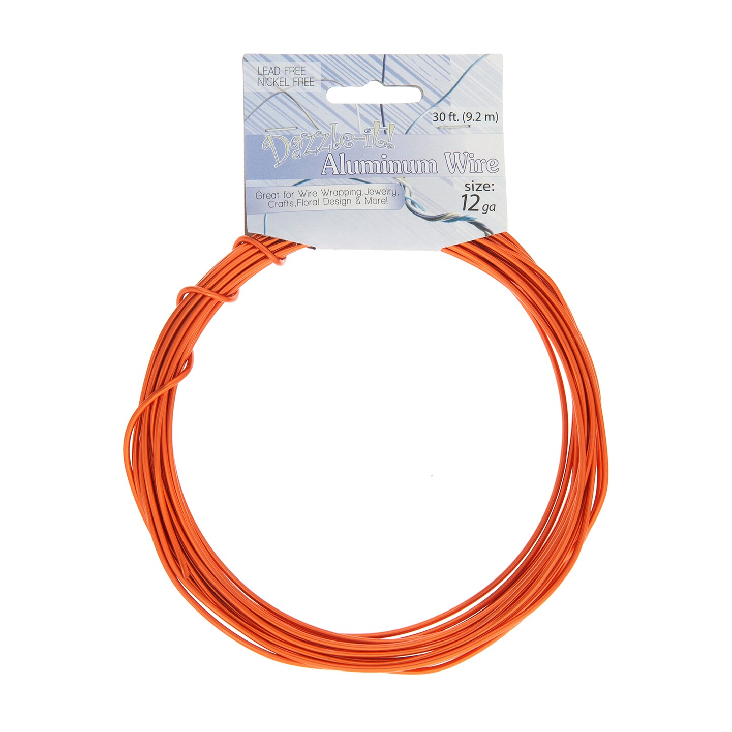John Bead Orange Aluminum Wire, 30ft | Michaels