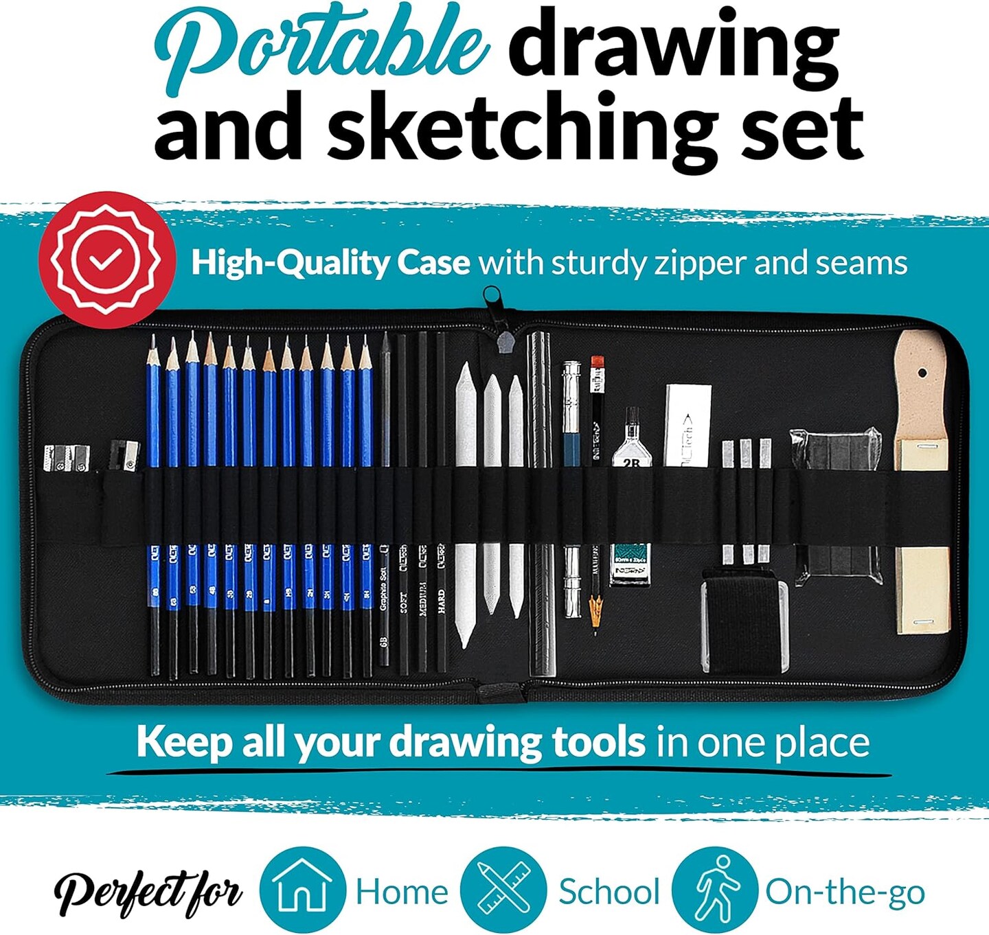 37-Piece Premium Shading Pencils for Drawing, Include Exclusive ...