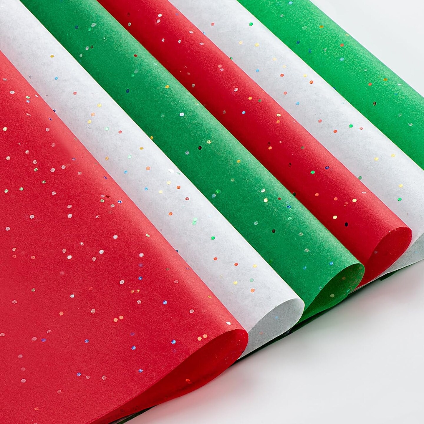 Glitter Christmas Tissue Paper for Gift Bags, 60 Sheets 20 x 20 Inches ...