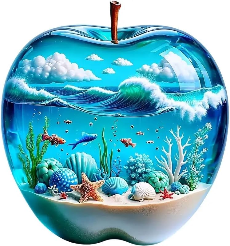 5D Ocean Scenery Diamond Painting Kits for Adults Beginners,DIY Beach ...