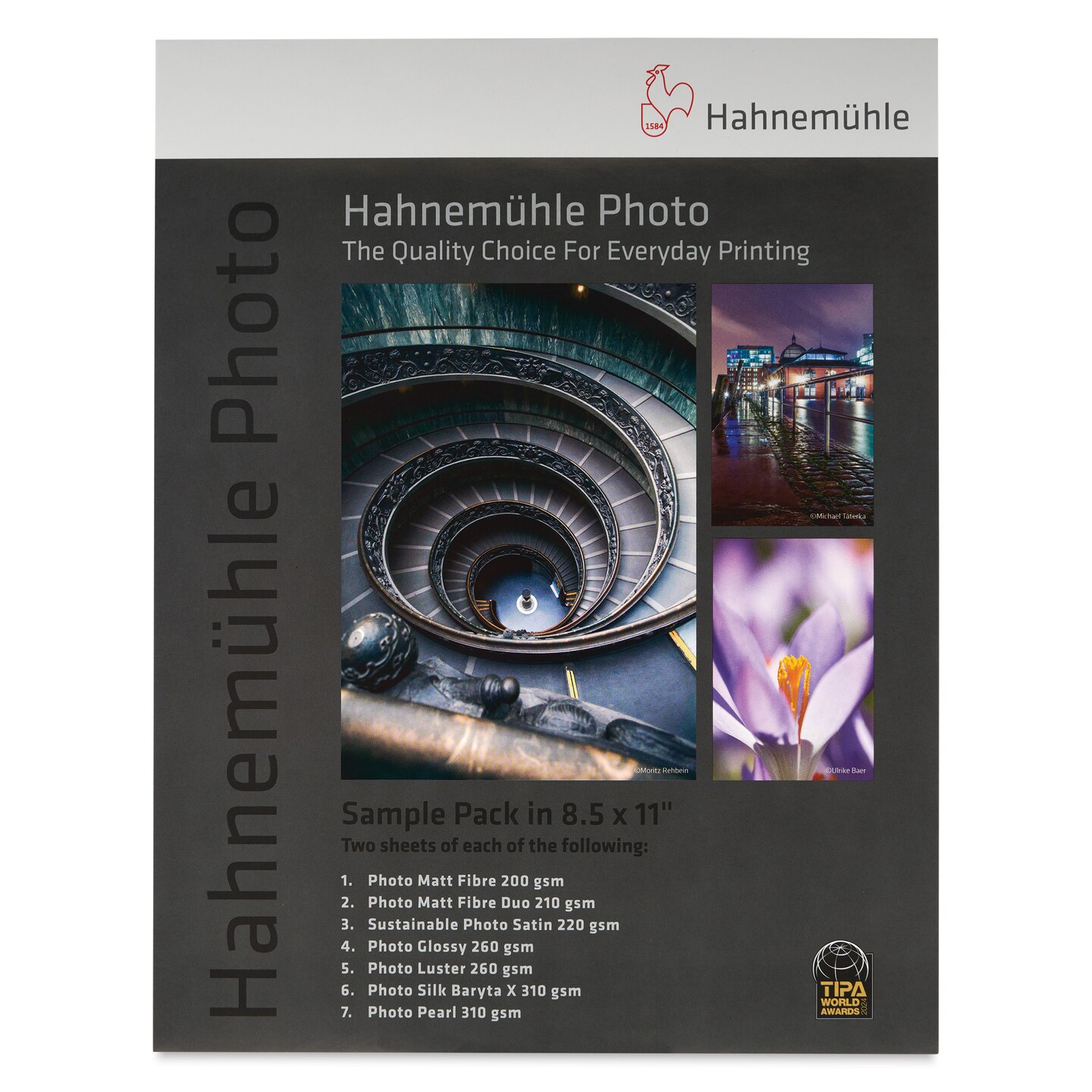 Hahnemühle Inkjet Photo Paper Sample Pack - 8-1/2" x 11", Pkg of 14 ...