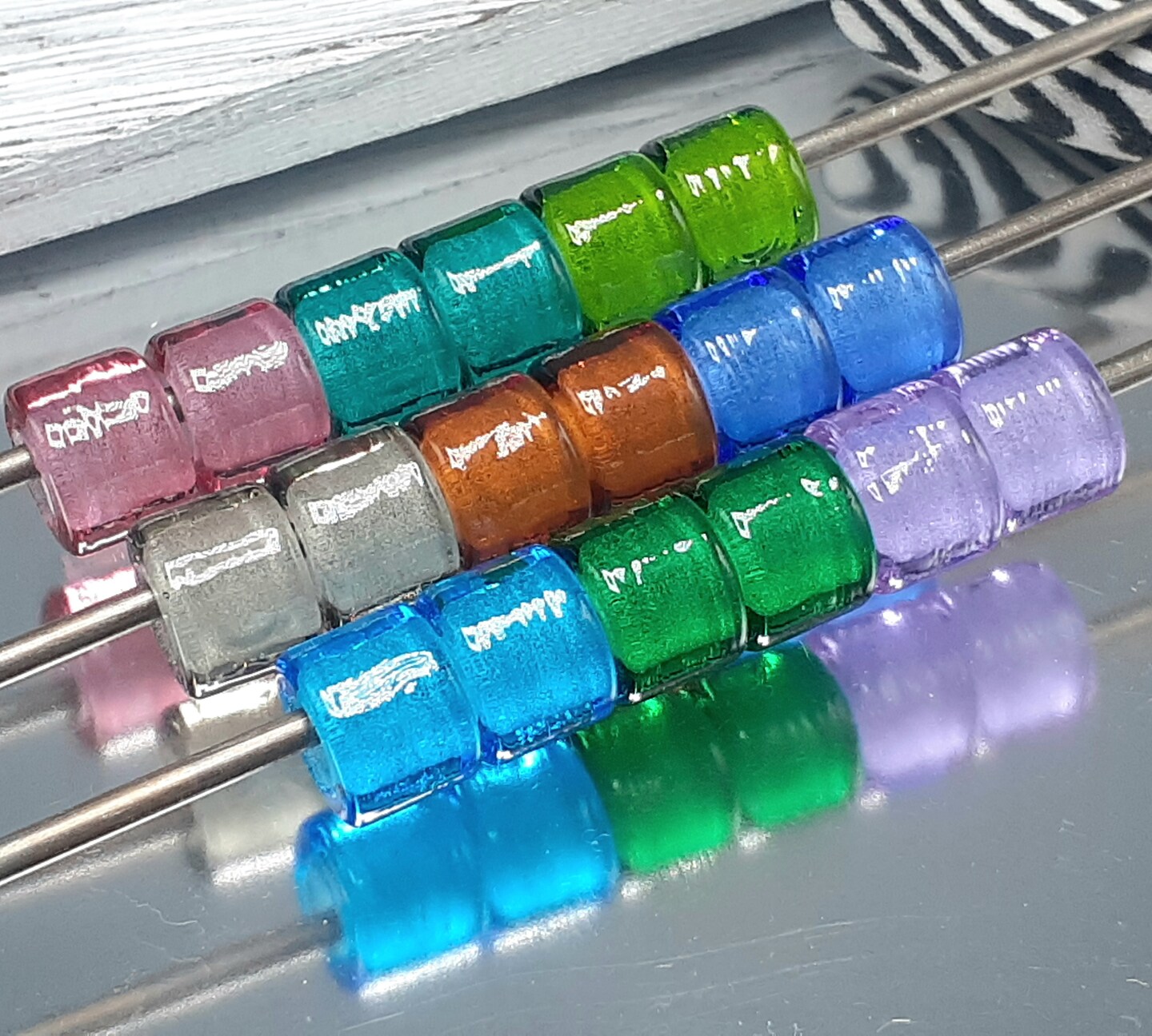 Barrel Jewel Tone Glass Big Hole Bead ~ 5mm Hole ~ Artisan Made U.S.A. | MakerPlace by Michaels