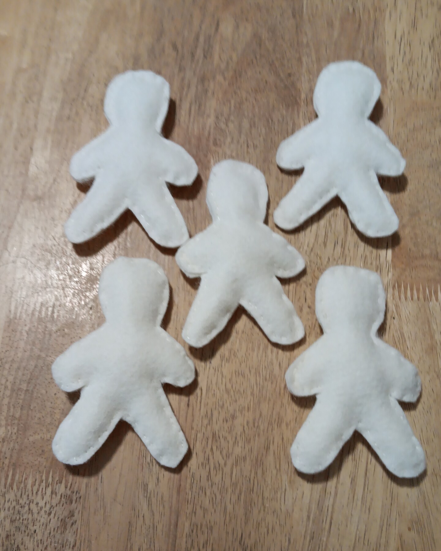 5 PC White Voodoo Doll Poppet Pal Black Magic, Witchcraft wiccan Pagan ...