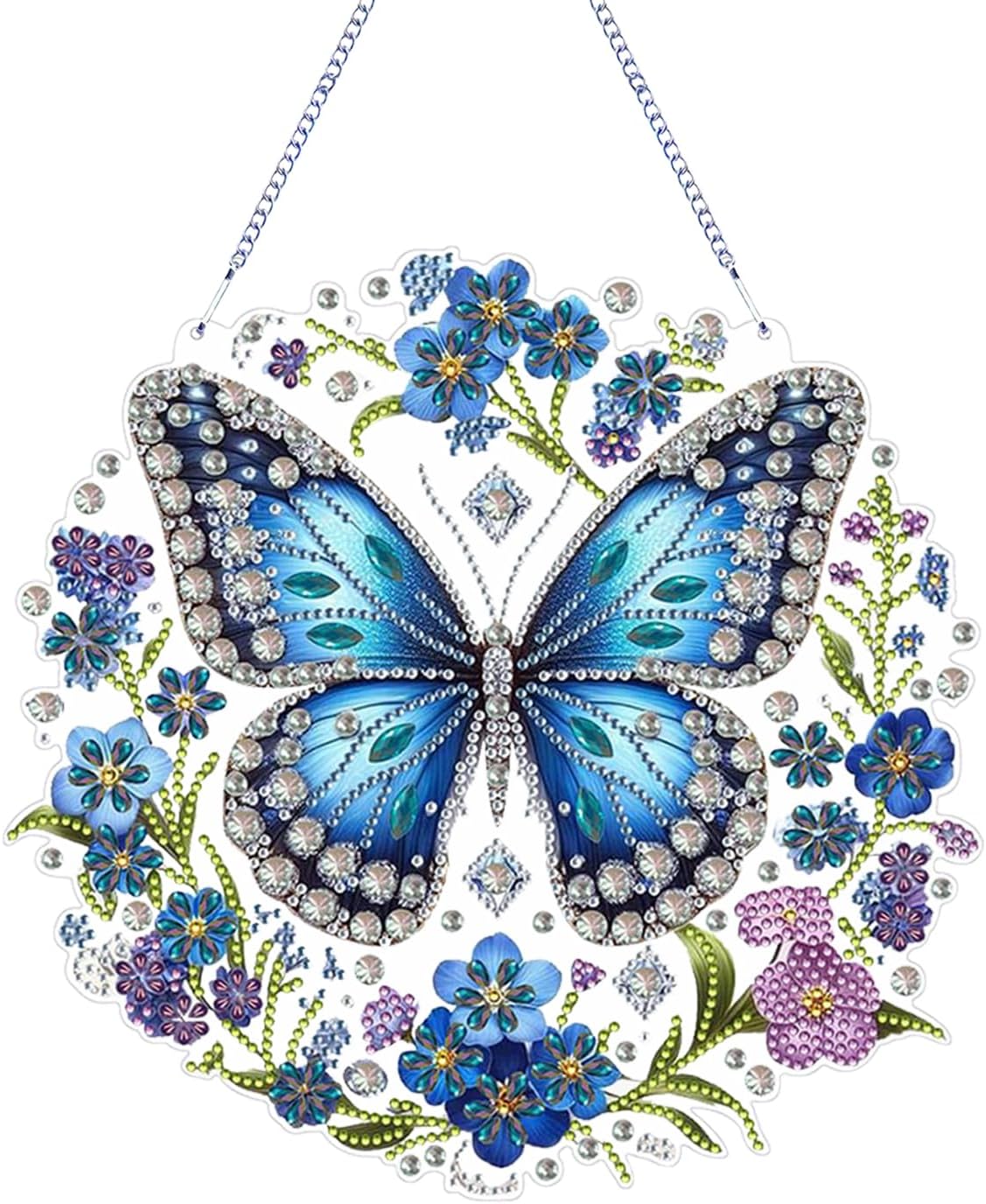 Butterfly Flower 5D Diamond Art Painting Window Pendants | Michaels