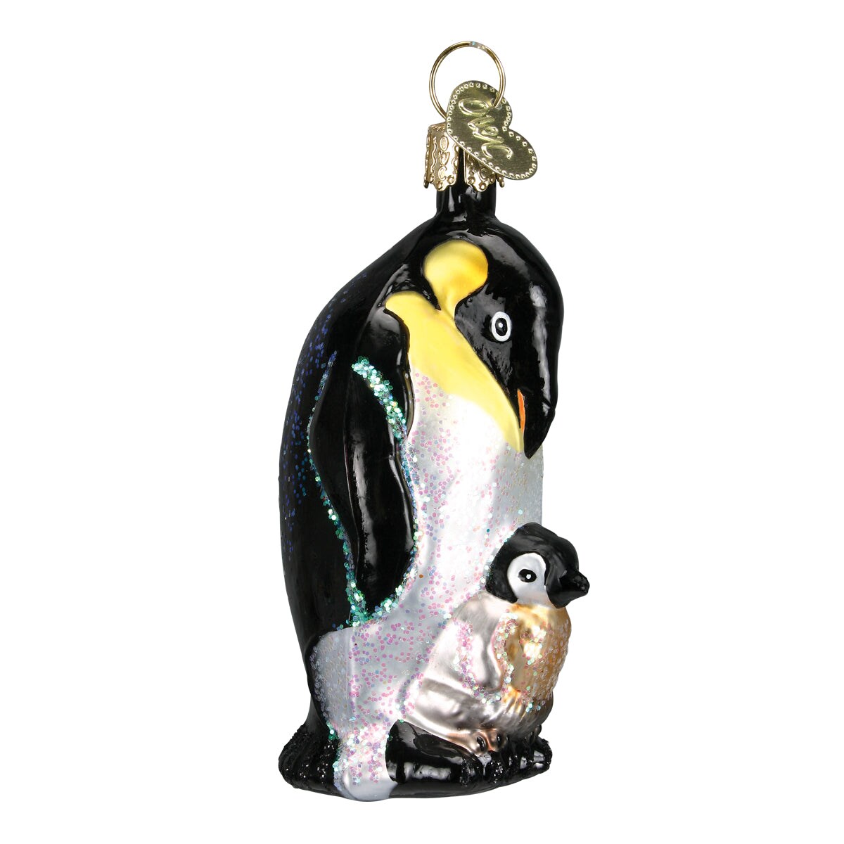 Old World Christmas Emperor Penguin With Chick Ornament | Michaels