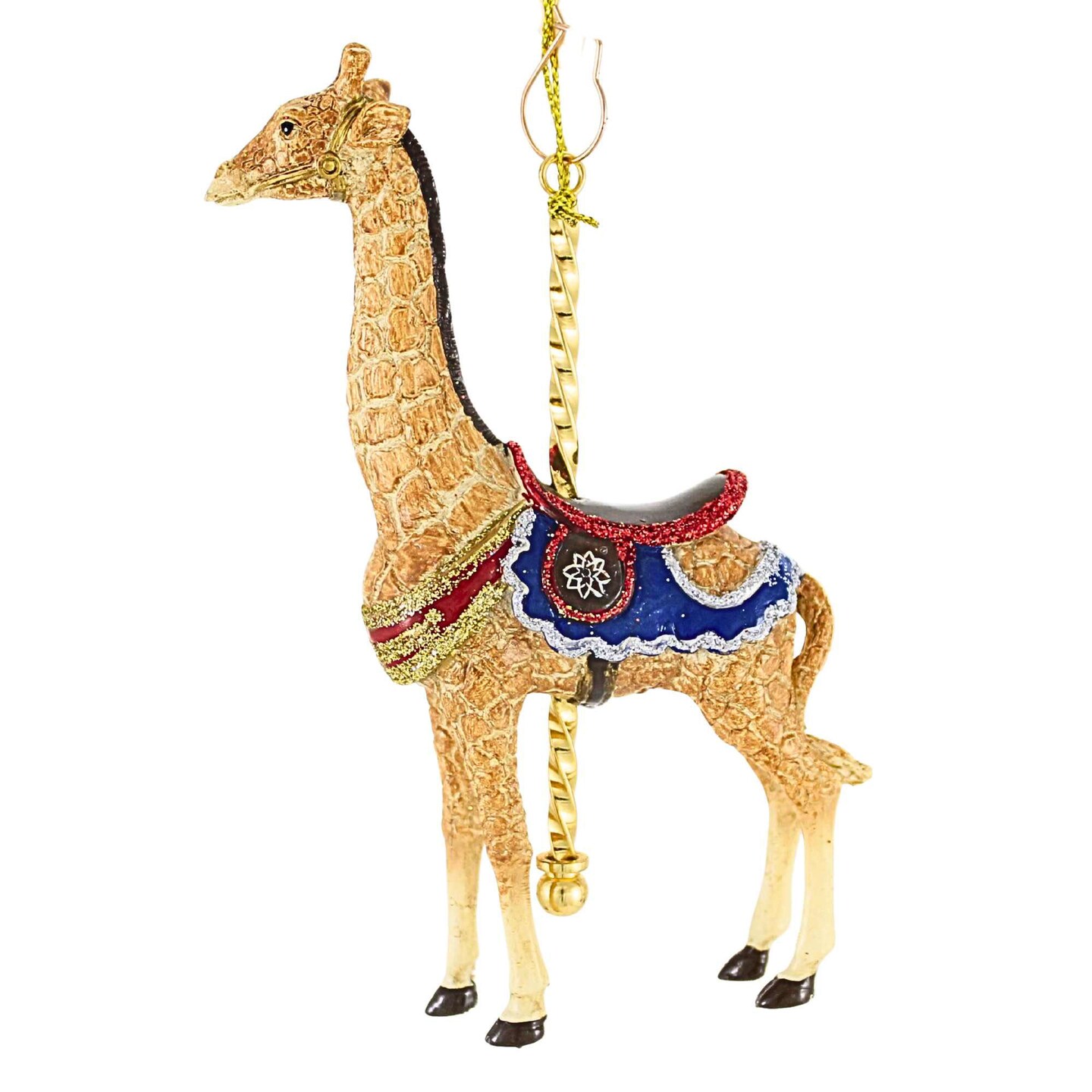 Kurt S. Adler 3.75 In Carousel Animal Christmas Tree Ornament , Pole ...