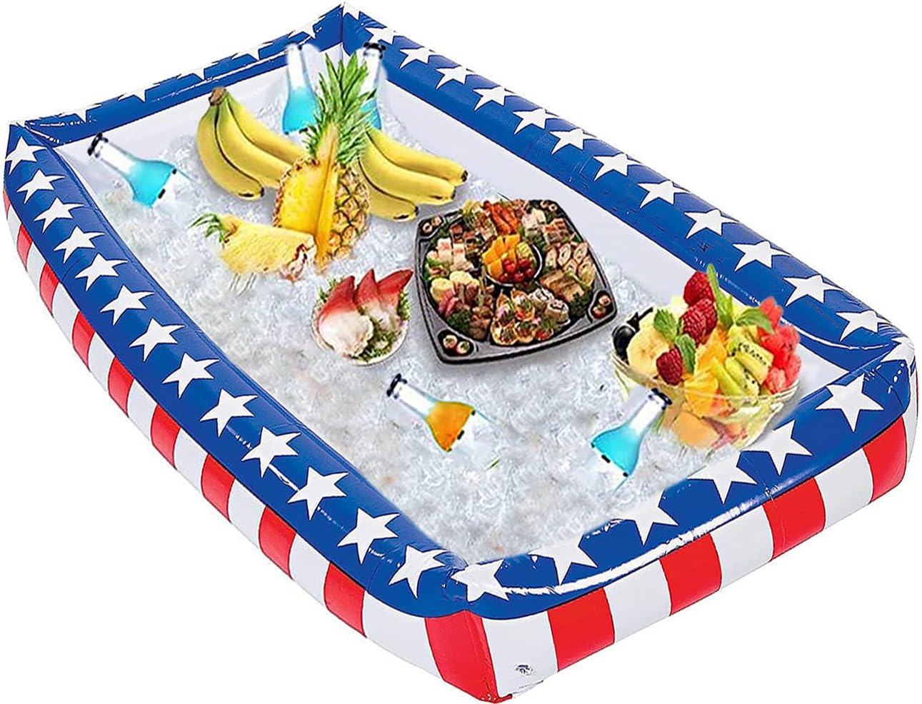 Patriotic Inflatable Serving Bar – Ice Buffet Cooler Trays for 4th of ...