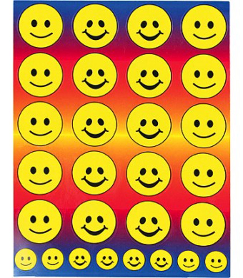 Smile Face Stickers, 25 Sheets/Pack – Fun Reward Stickers for Kids ...