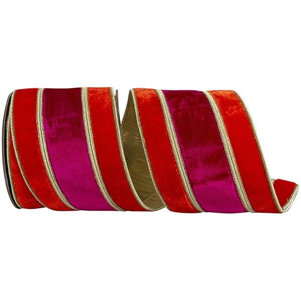 4" Plush Berry Overlay Ribbon: Ruby/Red (5 Yards) | Michaels