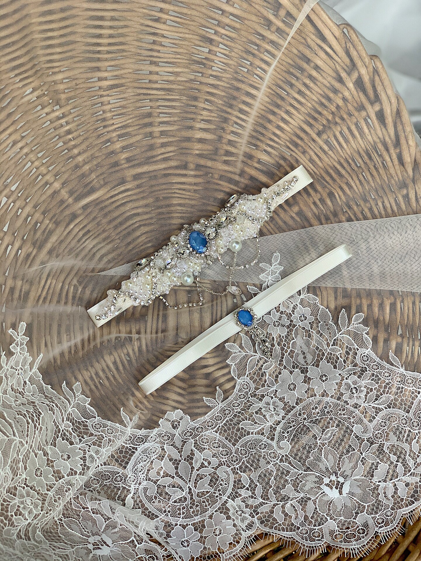 Luxury sparkling wedding garter for bride, Jeweled bridal garter set ...