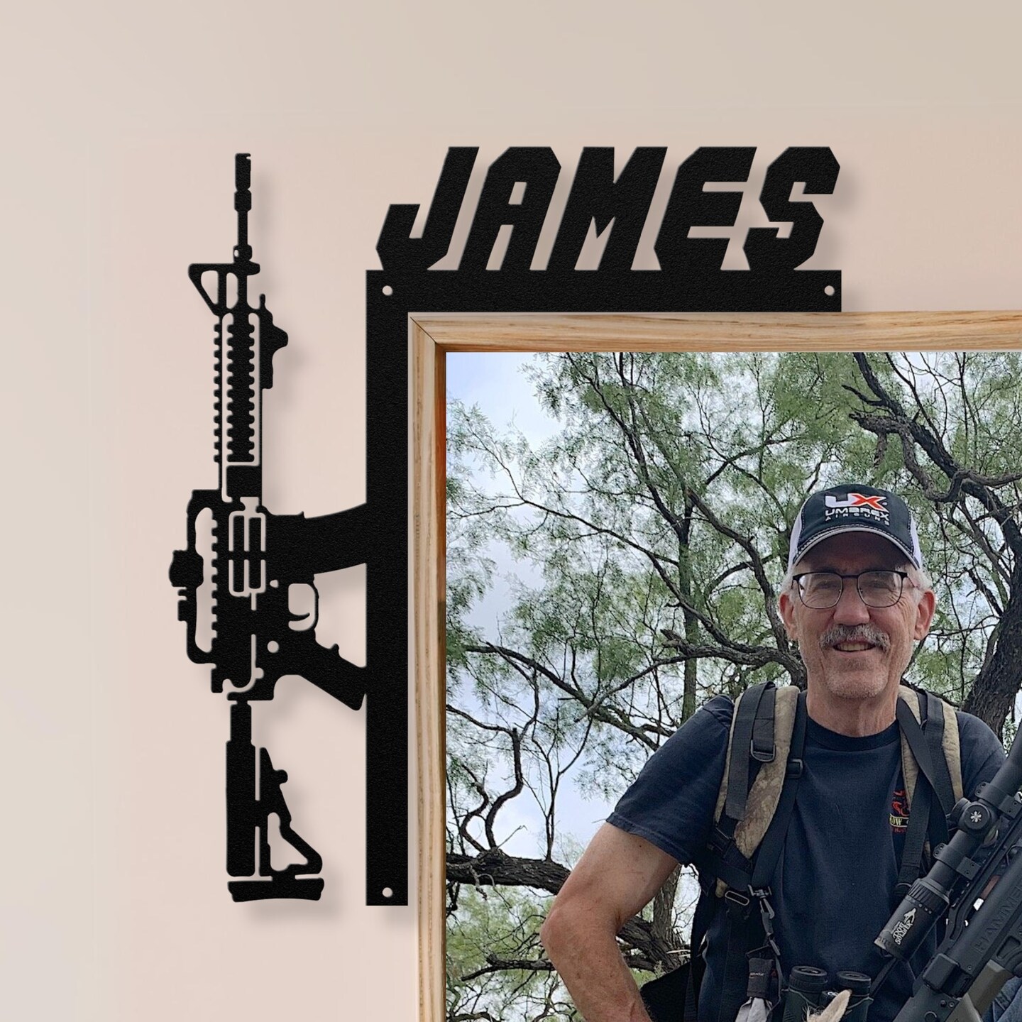 AR-15 Door Corner Frame Sign for Gun Enthusiast Men | MakerPlace by ...