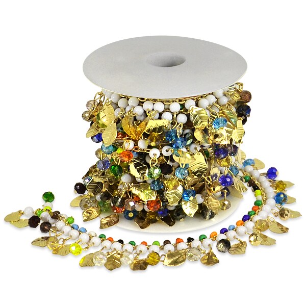 5 Yards of Phaedra Leaf Beaded Chain Trim | 5 yard cut | Michaels