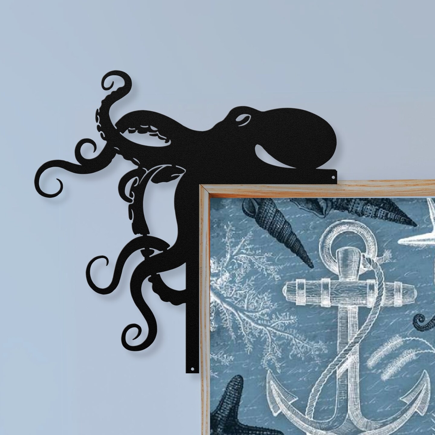 Octopus Door Frame Topper Metal Beach house Decor | MakerPlace by Michaels
