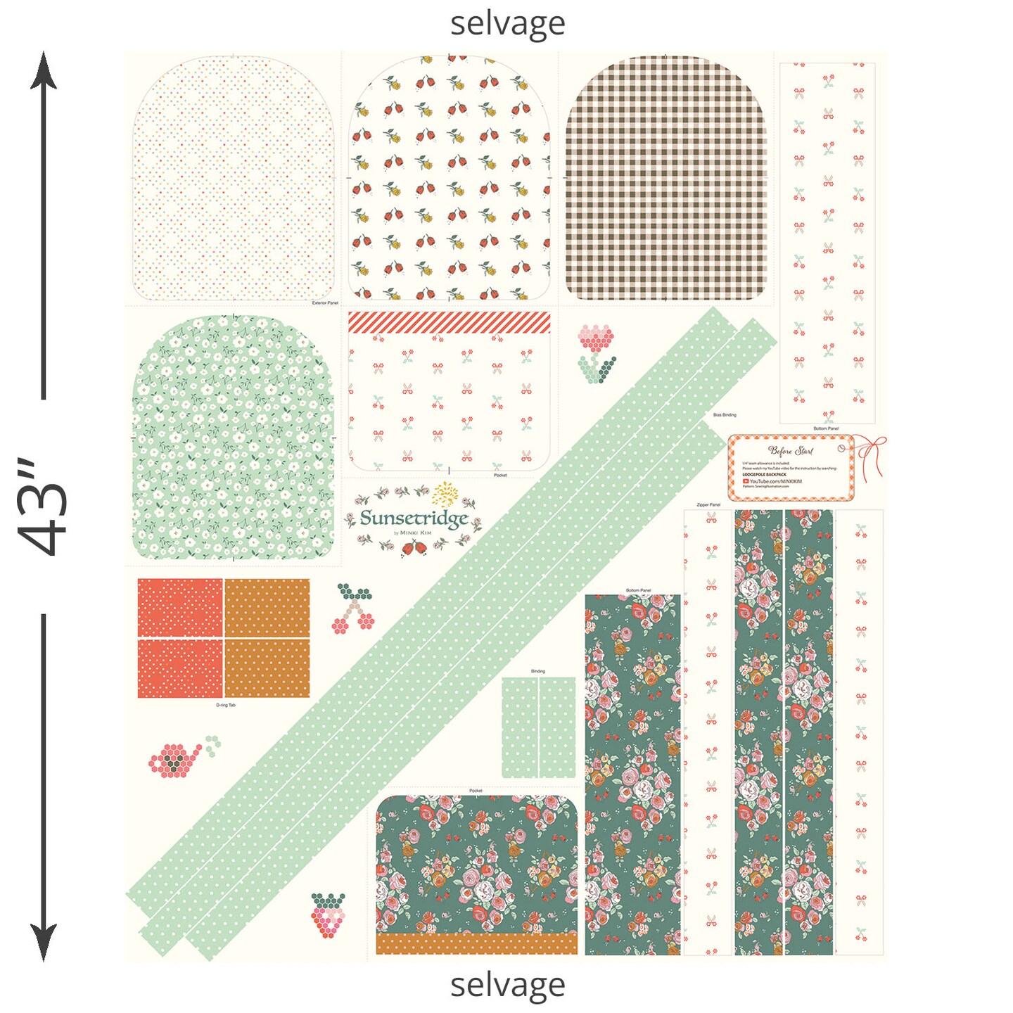 Sunsetridge Backpack Panel (p15739-panel) | Sunsetridge | Minki Kim ...