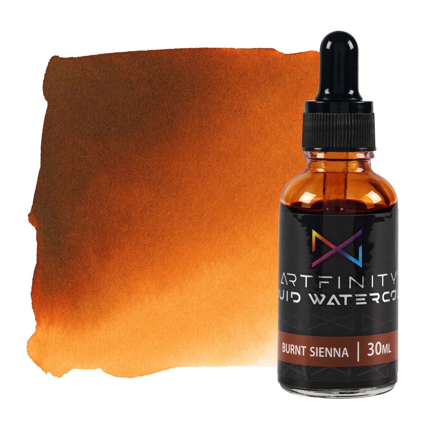 Artfinity Liquid Watercolor Paint 30 ml Bottle, Burnt Sienna - Vibrant ...