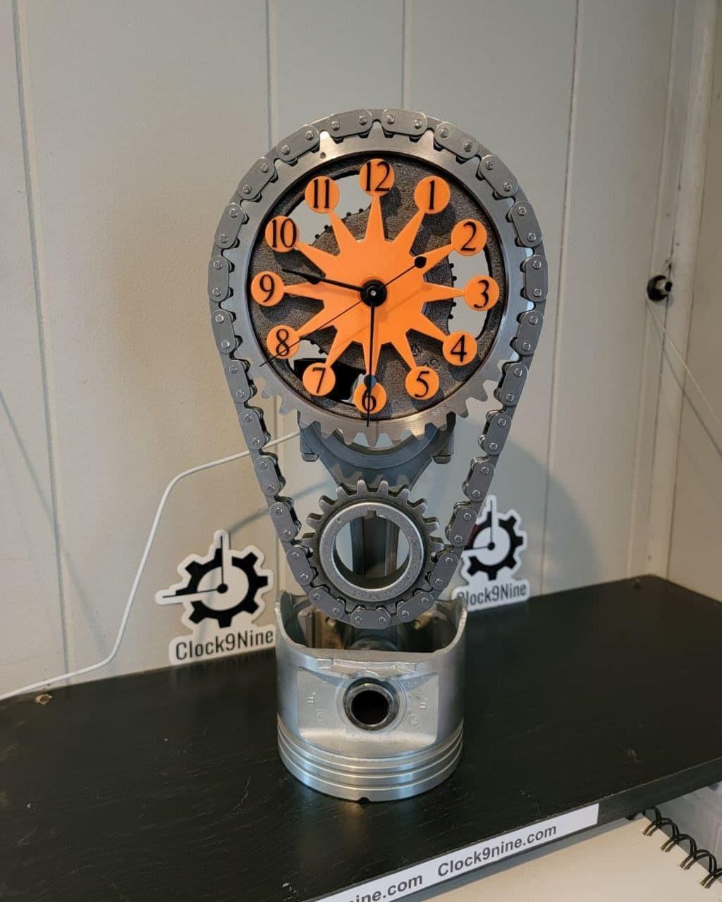Vintage Dodge Mopar 440 Timing Chain Set Clock Gifts Motorized Rotating ...