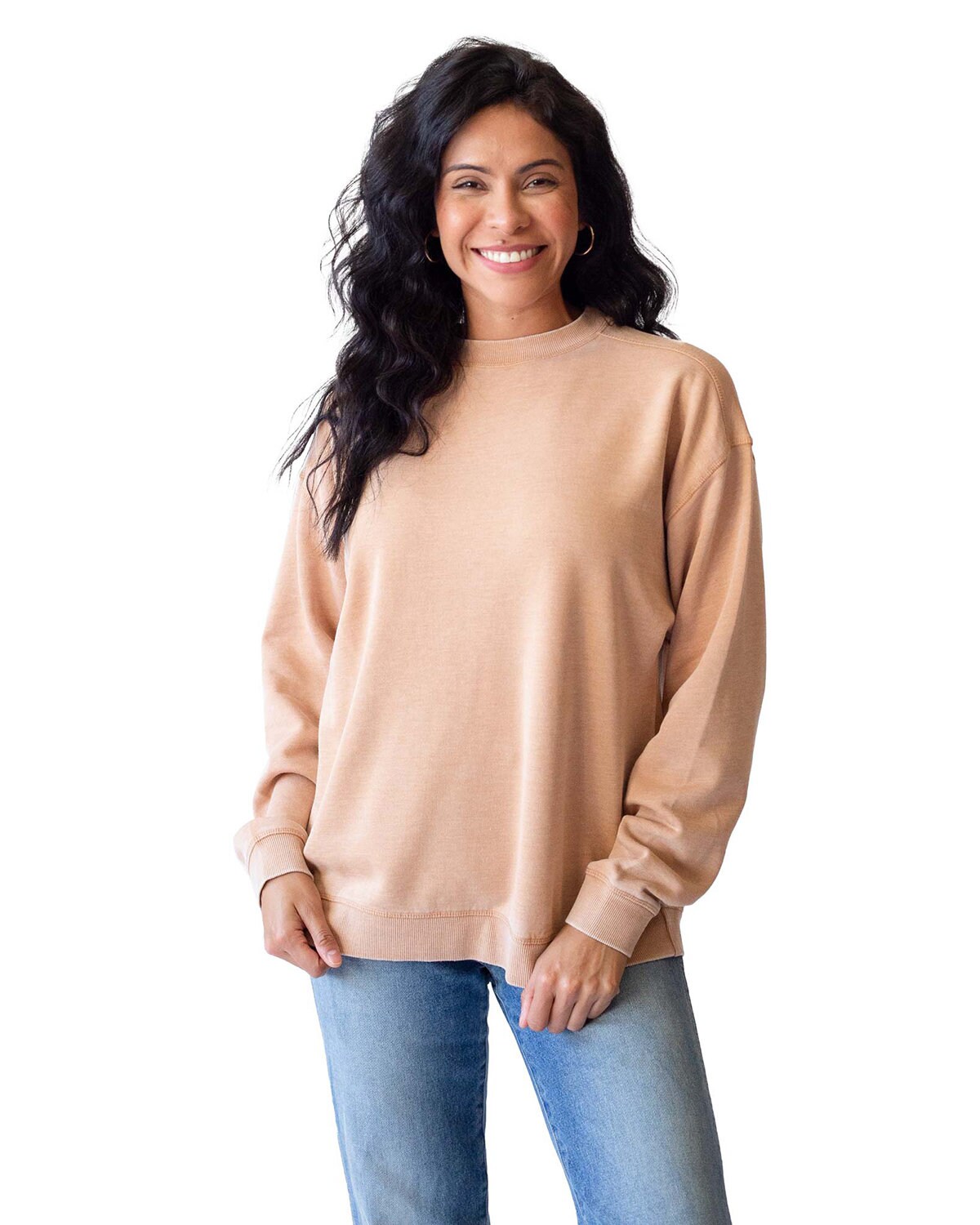 Chicka-d® Ladies Burnout Campus Crew Sweatshirt | Michaels