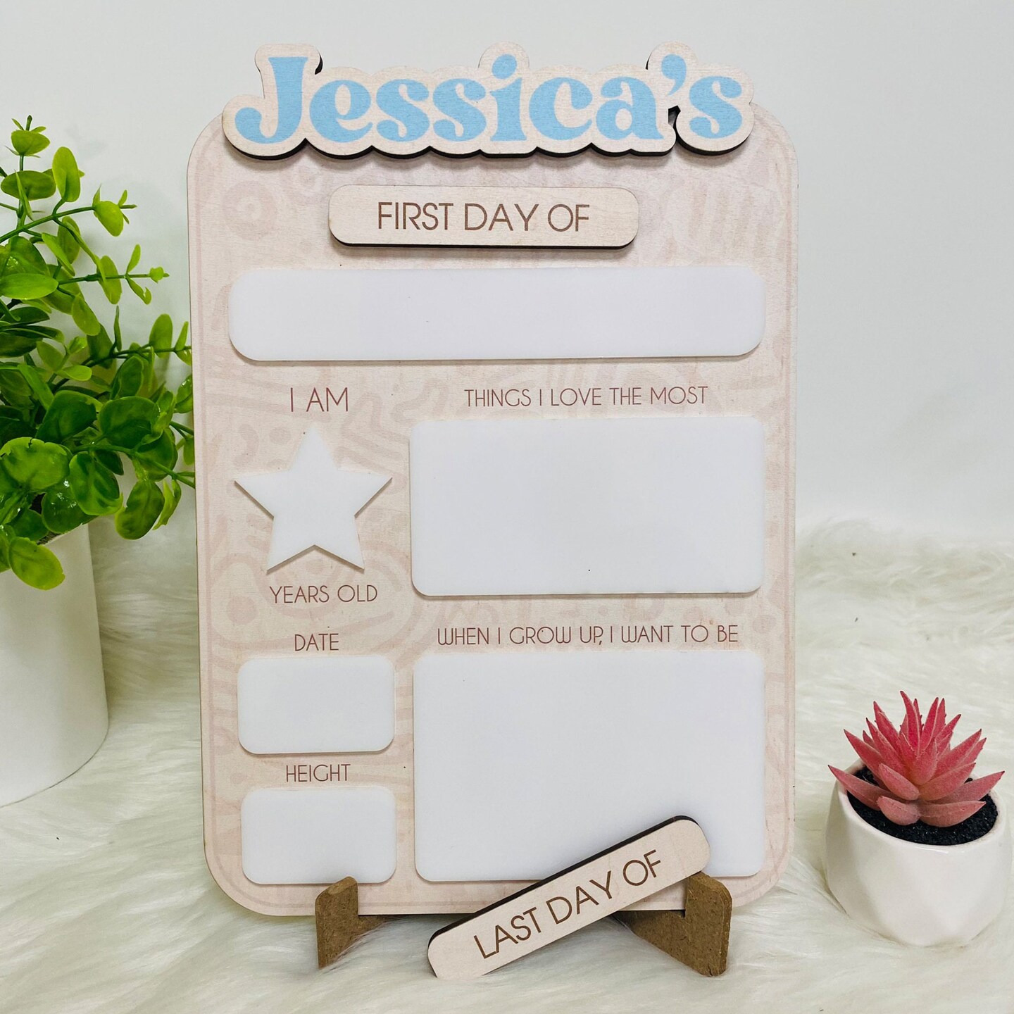 Wooden School Sign, My First Day Of School Board, Back to School Sign ...