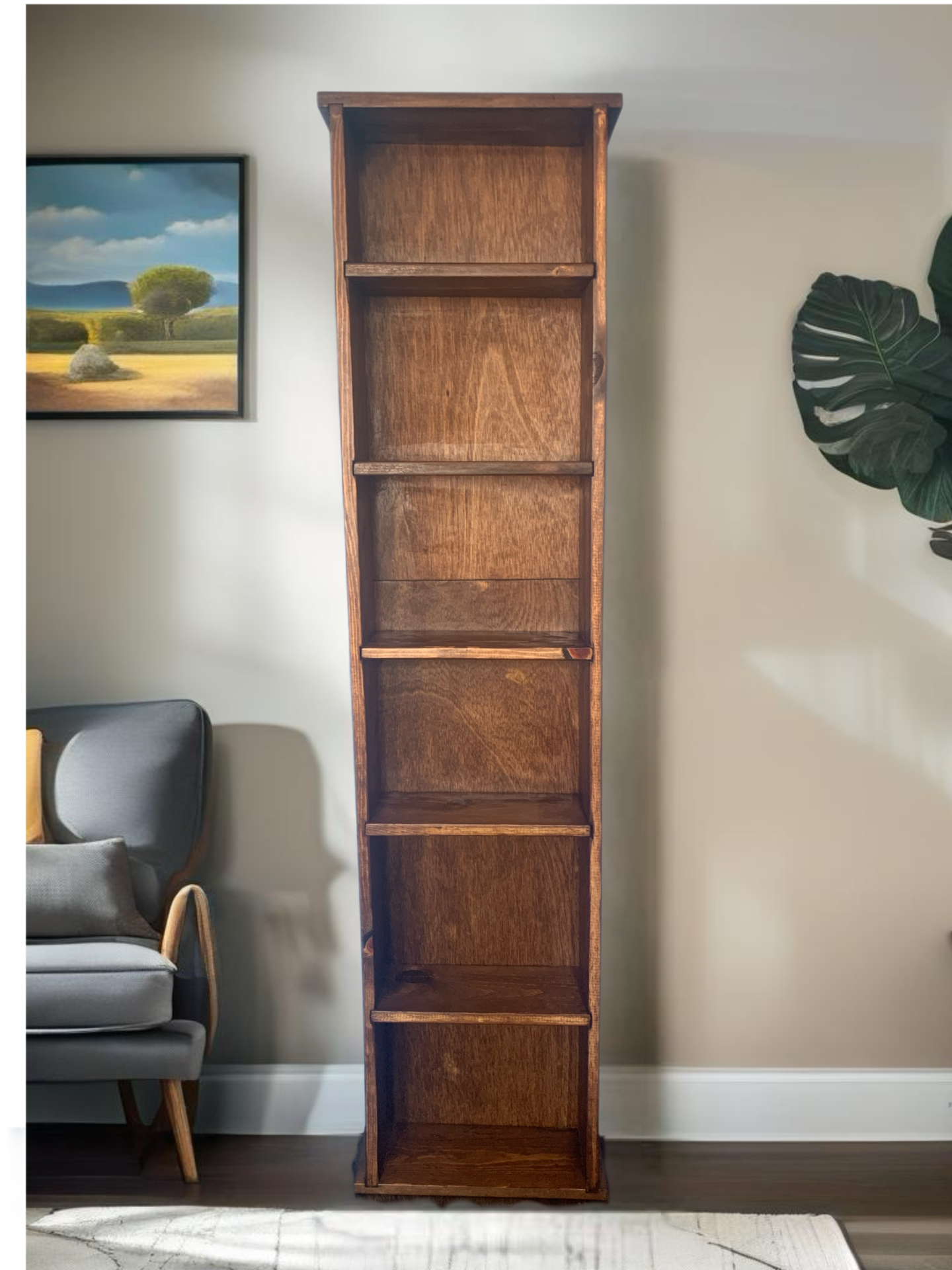 Wooden Bookcase Author’s Collection Bookshelf Solid Wood | MakerPlace ...